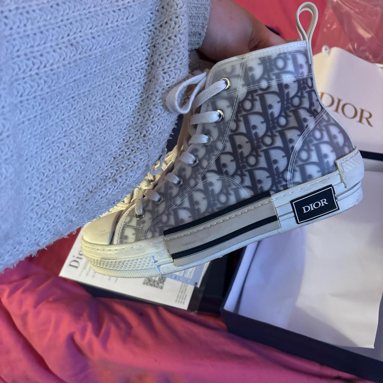 Dior converse only wore twice size 7.5 will also fit... - Depop