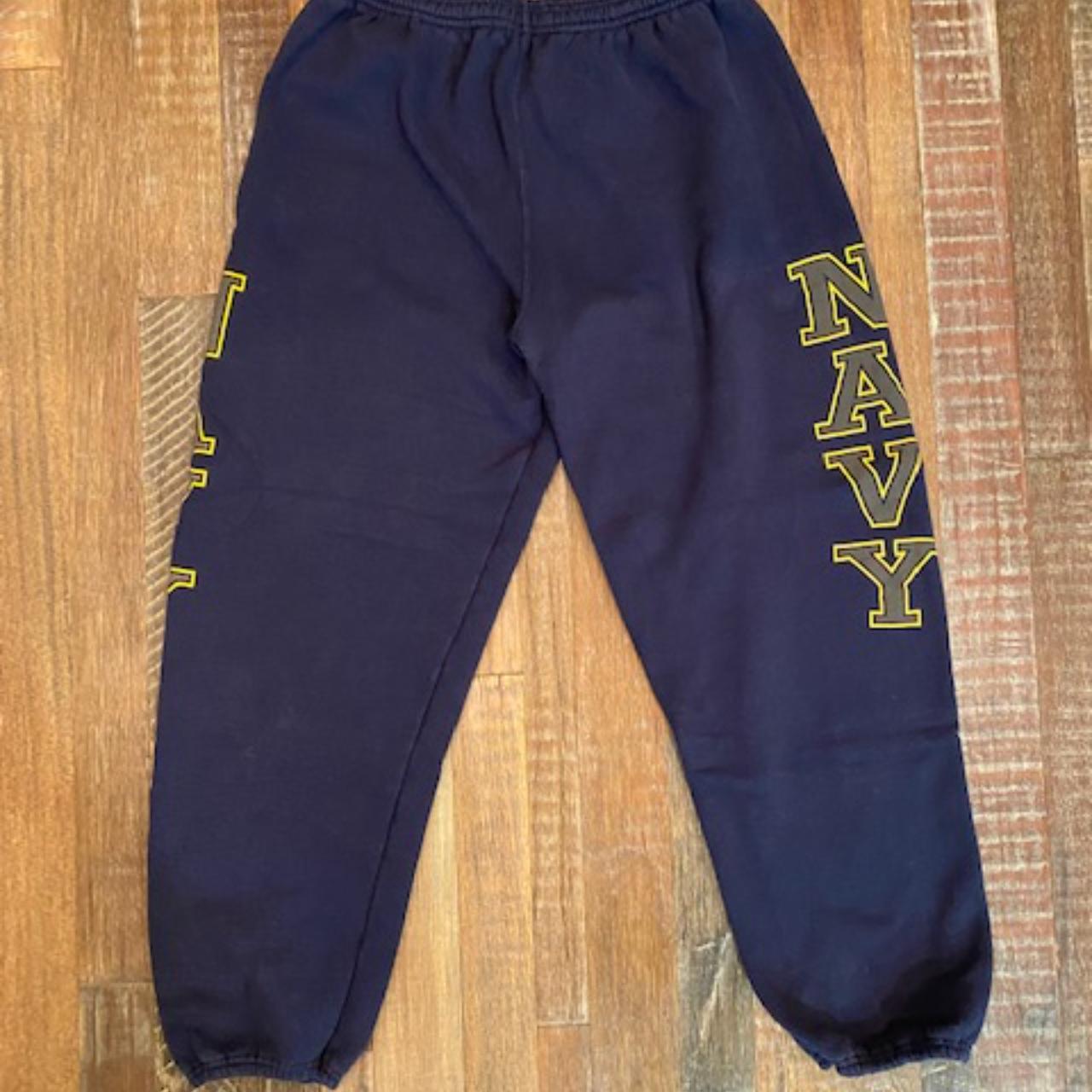 Vintage Soffe Sweats U.S. Navy Sweatpants Navy Blue... - Depop