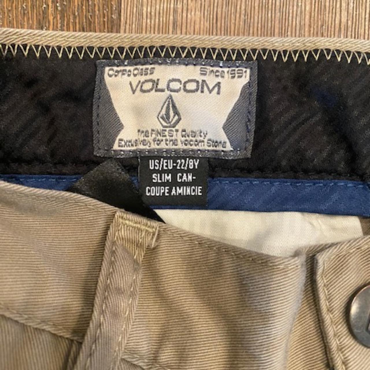 Volcom Boy's Corpo Class Chino Shorts Tan size... - Depop