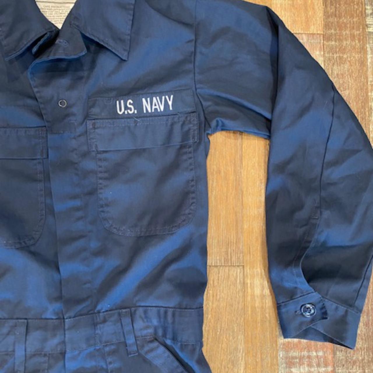 Government Issue U.S. Navy Utility Coveralls Blue... - Depop