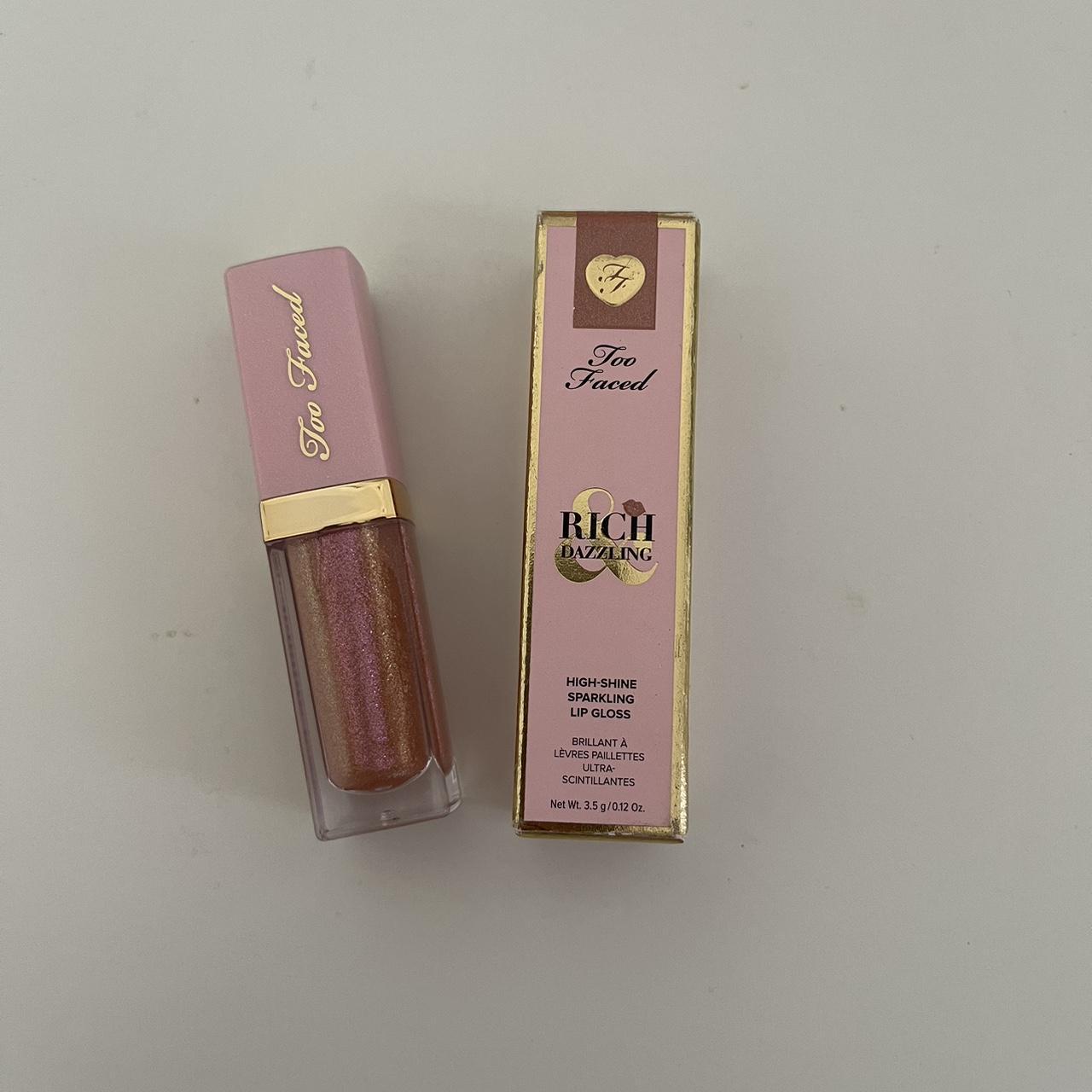 Too Faced rich and dazzling lip gloss. New in box. - Depop
