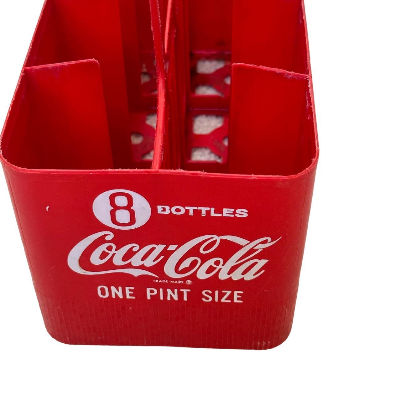 Vintage Coca Cola Coke One Pint Size 8 Bottle Red... - Depop