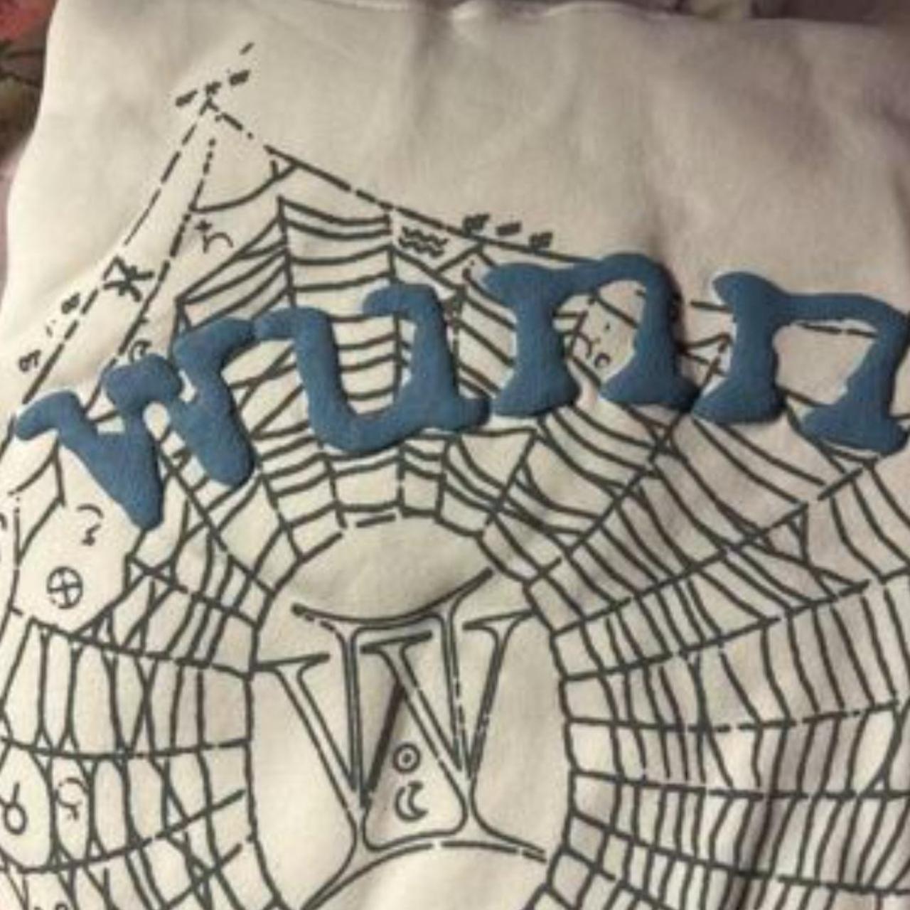 SP5DER Sp5der X Gunna Wunna Hoodie white in really... | Depop