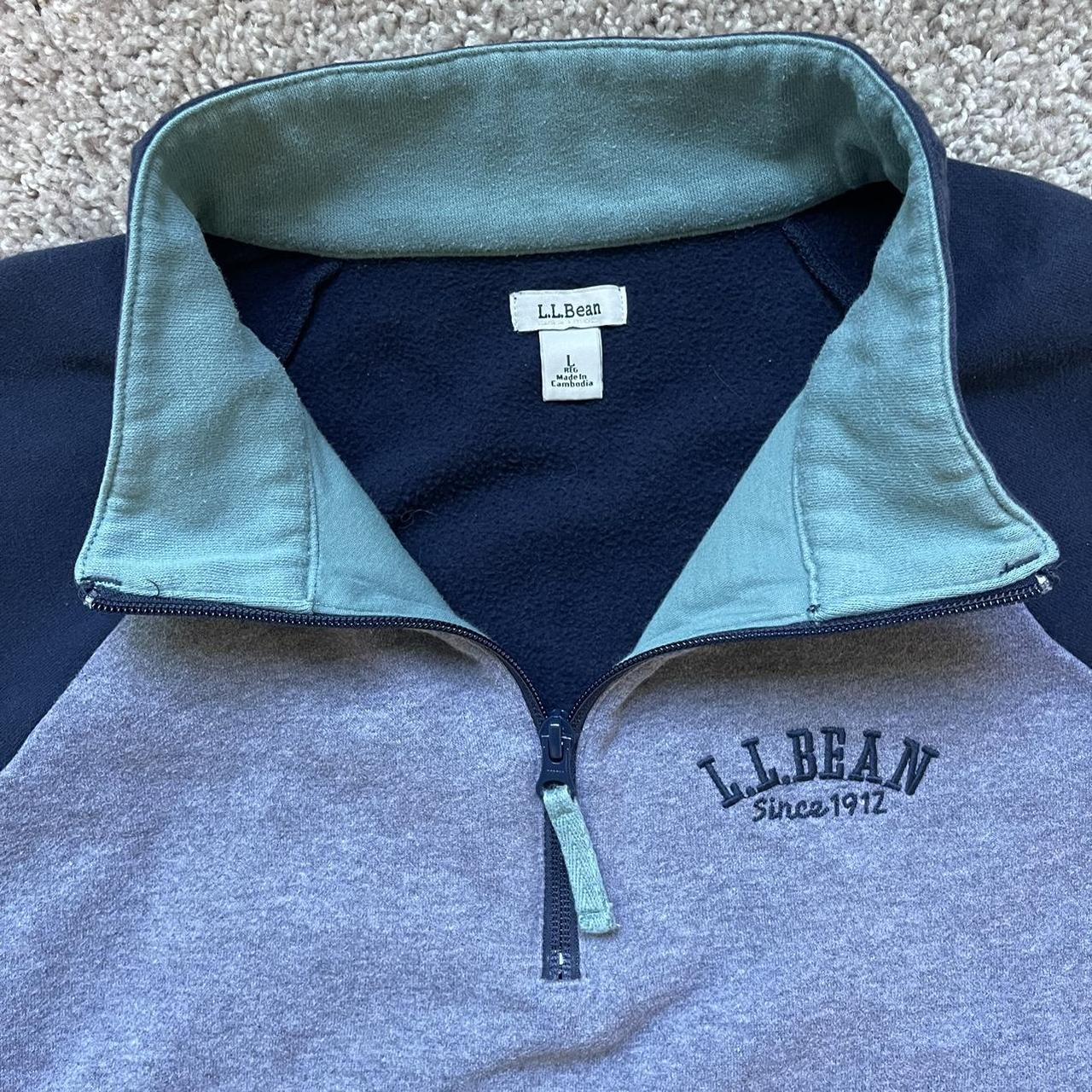 LL Bean women’s 1/4 color-blocked zip up! Signs of... - Depop