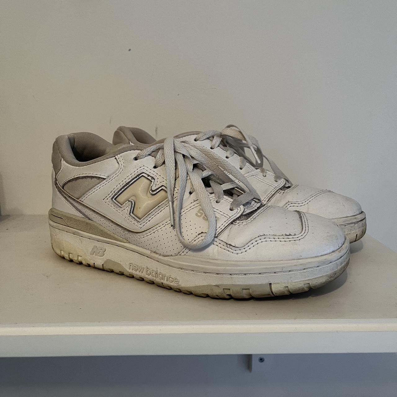 🤍 New Balance 550 trainers in White and Oatmeal 🤍... | Depop
