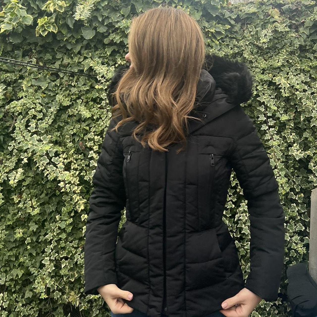 Zara basic winter jacket slimmed waist (adjustable) ... - Depop