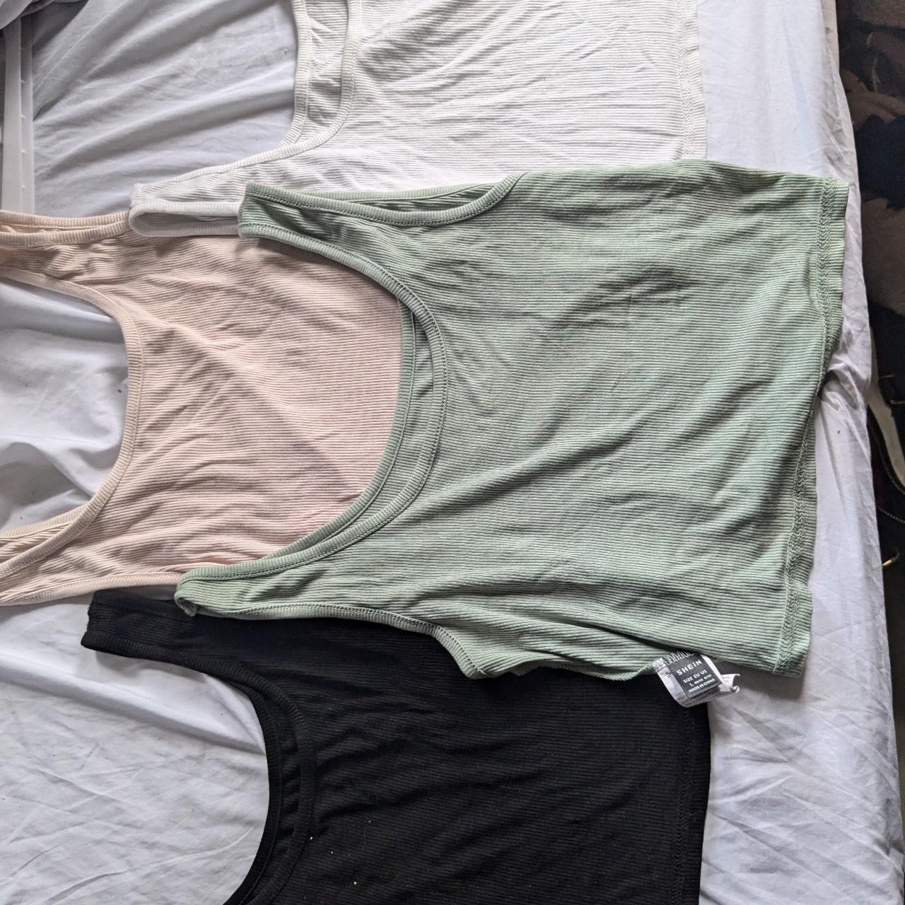 4 size large vests from SHEIN. Never worn and run... | Depop