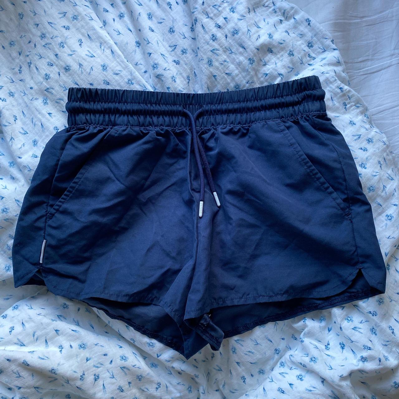 Navy Huffer shorts, size 8 Really good condition I... - Depop