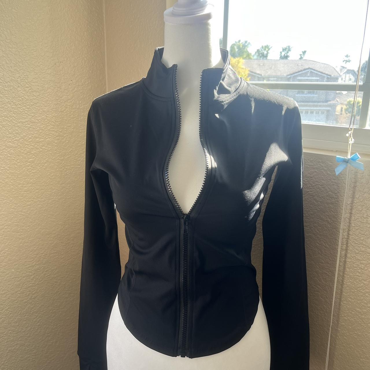 Black size S define jacket zip up Lululemon define... - Depop