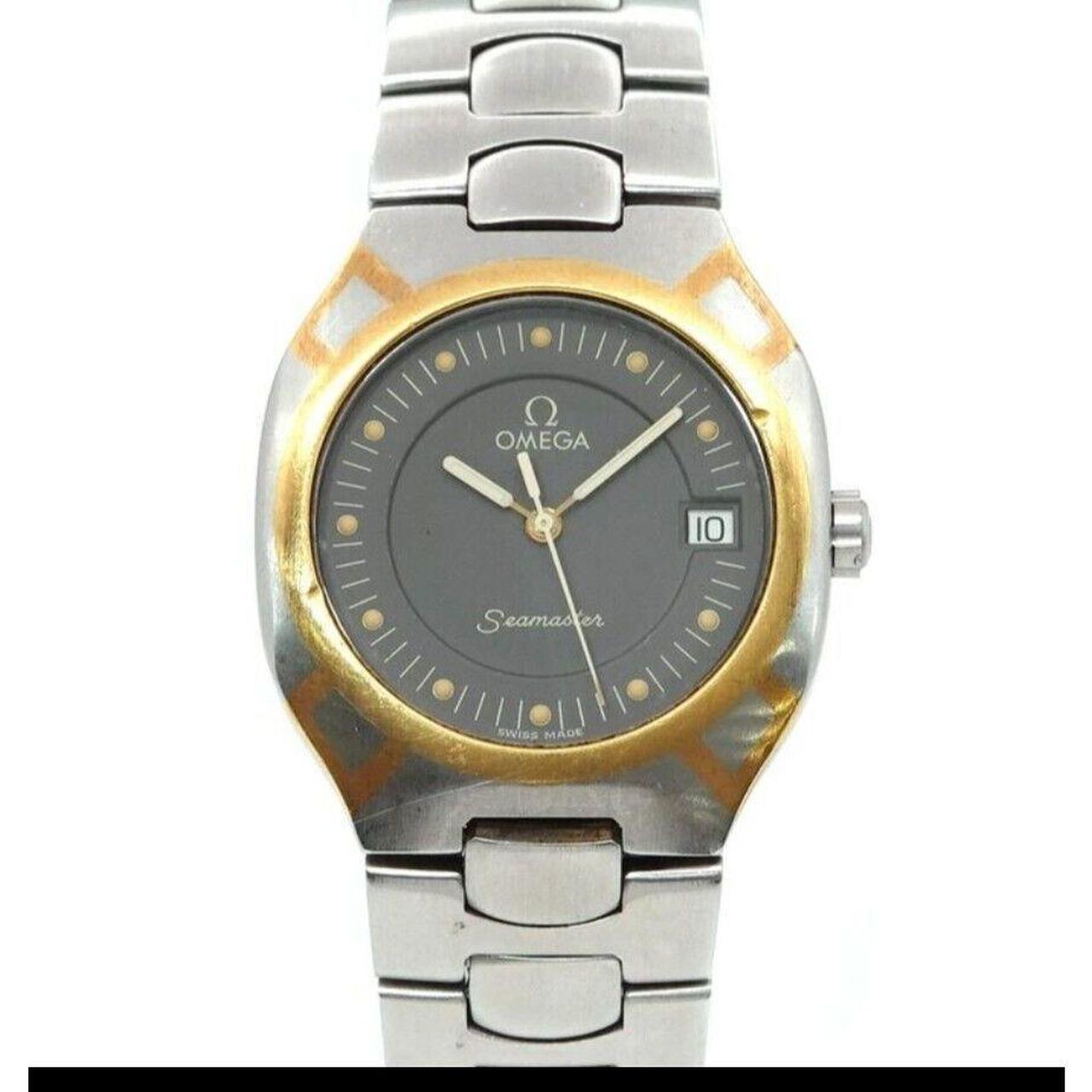 OMEGA Seamaster Gray/Silver 33mm Ref 3961022... - Depop