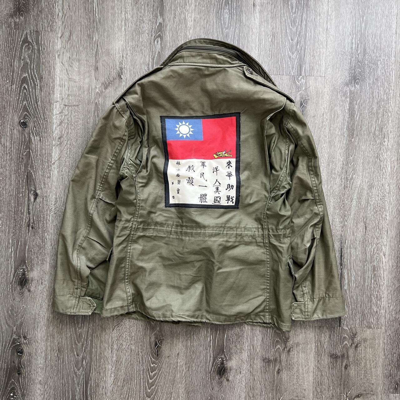 VINTAGE Air Force Jacket Small Short Green M65 Field... - Depop