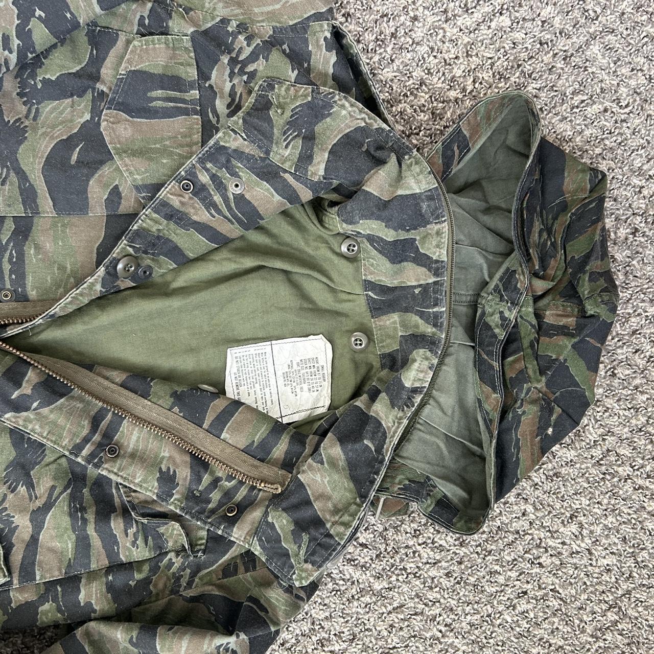 Vintage M65 Tiger stripe jacket. Vintage m65 field... | Depop