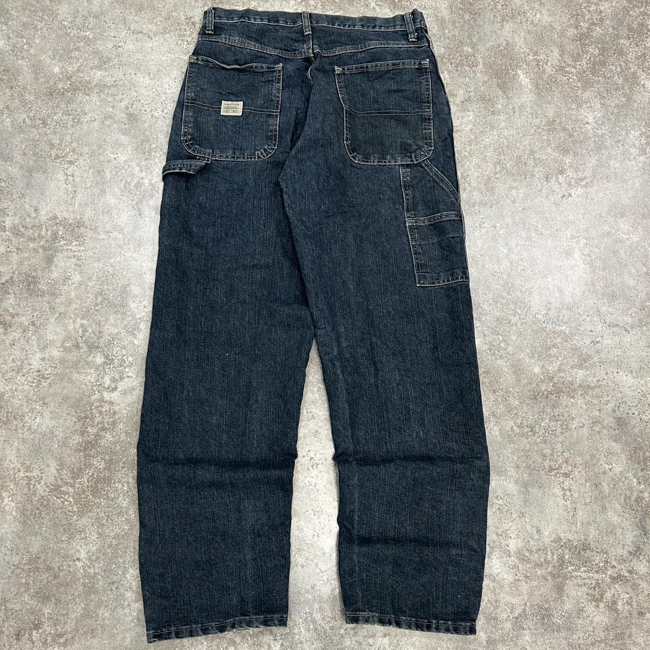 Vintage 90's Beautiful Essential Dark Blue Washed... | Depop