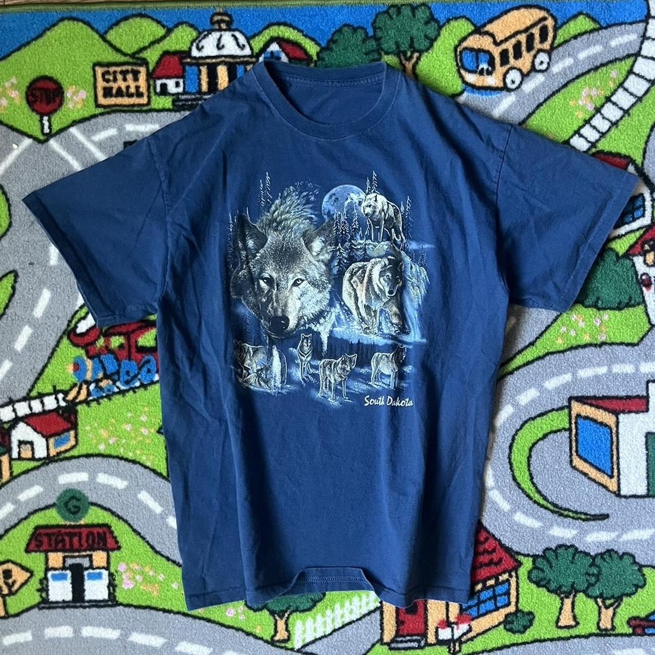 Vintage Wolf Shirt Size: L Condition: No holes or... - Depop