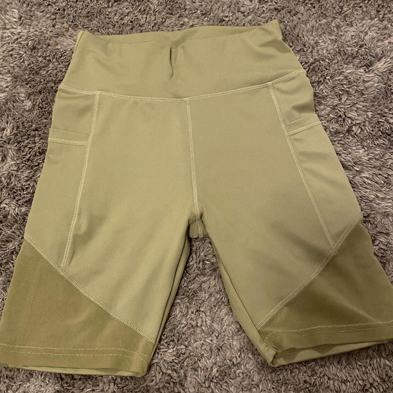 SHEIN Women's Green Shorts | Depop