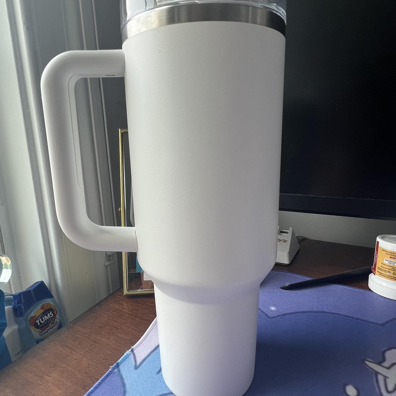 USED BRILLIANT WHITE STANLEY CUP! used with small... - Depop