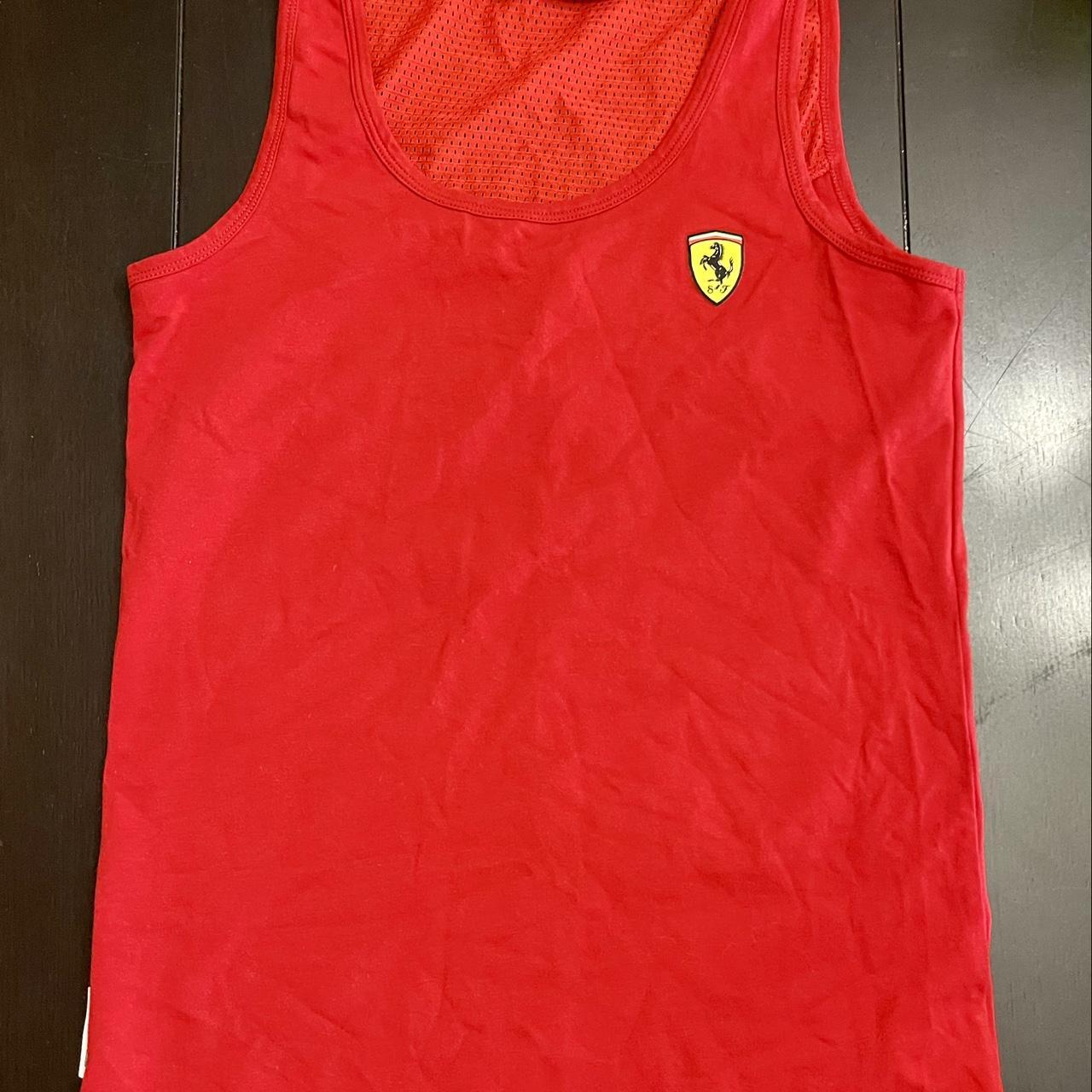 Ferrari Women's Red Vest | Depop
