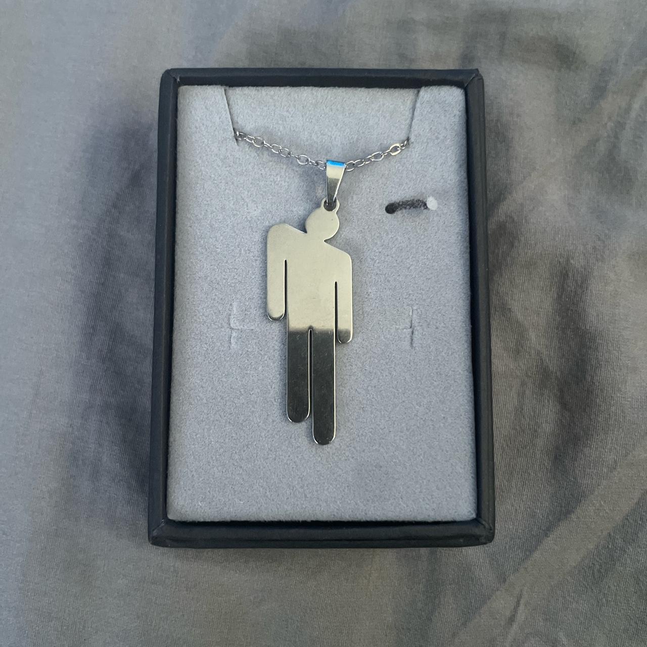 billie eilish stainless steel blohsh necklace small... - Depop