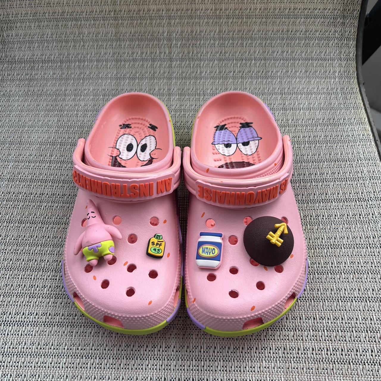 Pink Patrick Crocs Men’s 4 Women 6 Worn few times... | Depop