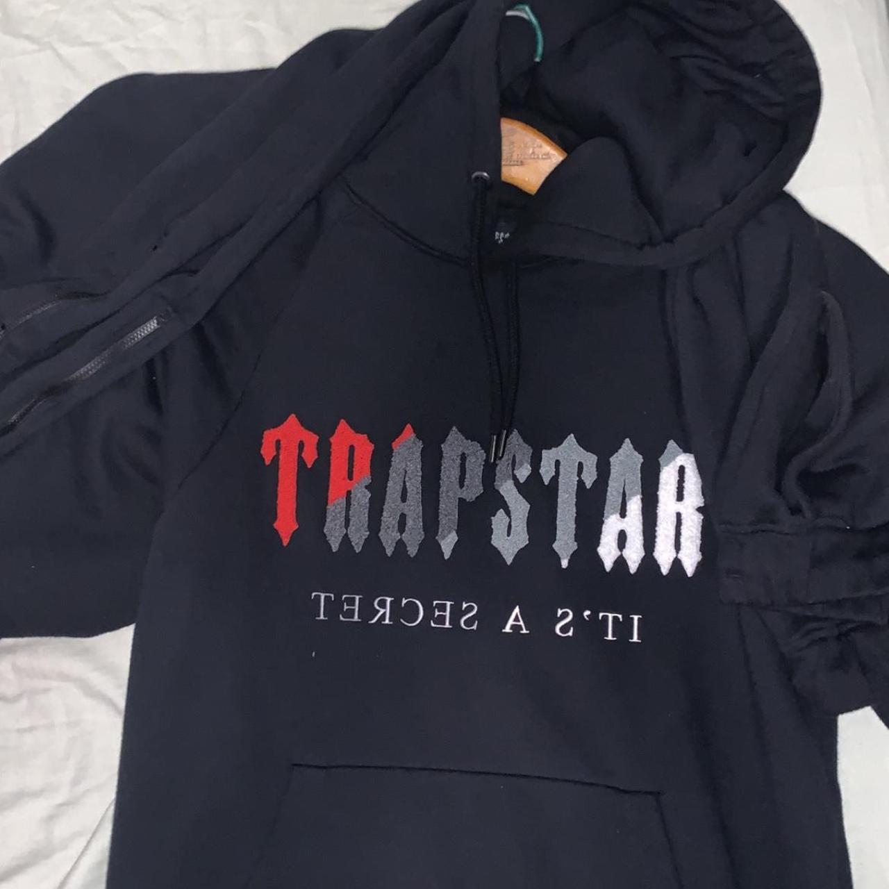 Trapstar tracksuit - black and red Brand... - Depop