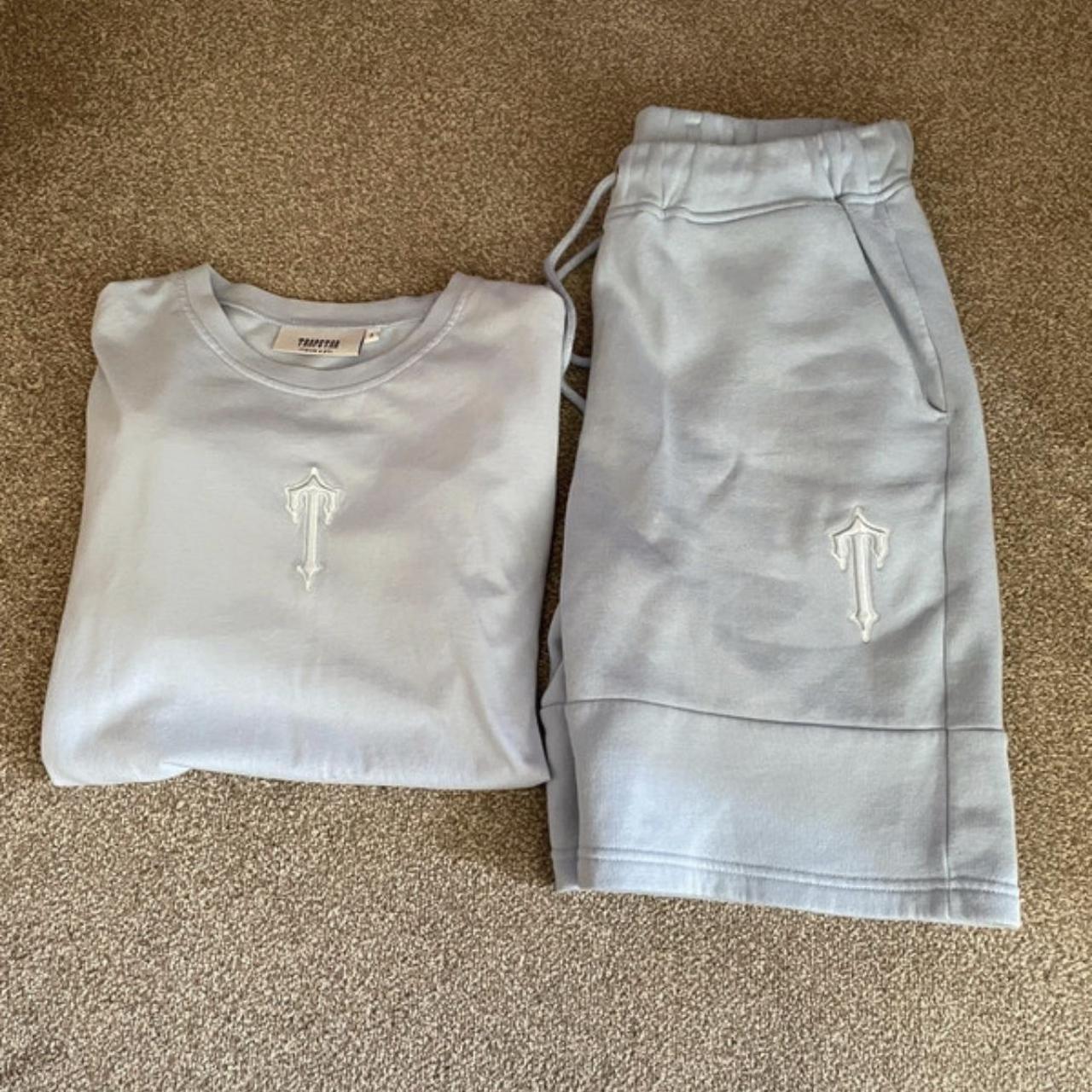 Trapstar short set - ice blue Brand New Size- M... - Depop