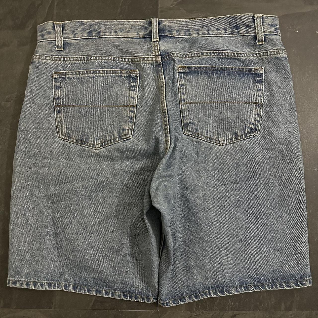light blue jorts size 38 12 inch leg opening 11.5... | Depop