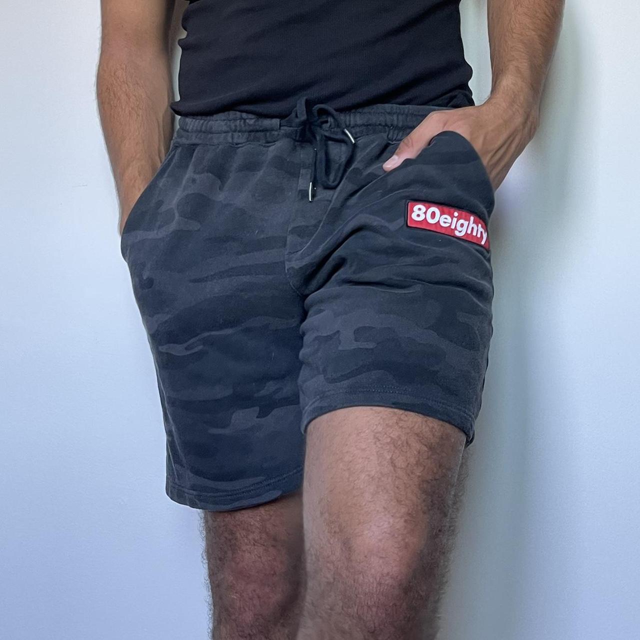 Dark Grey/Black Camo 80Eighty Shorts Super comfy - Depop