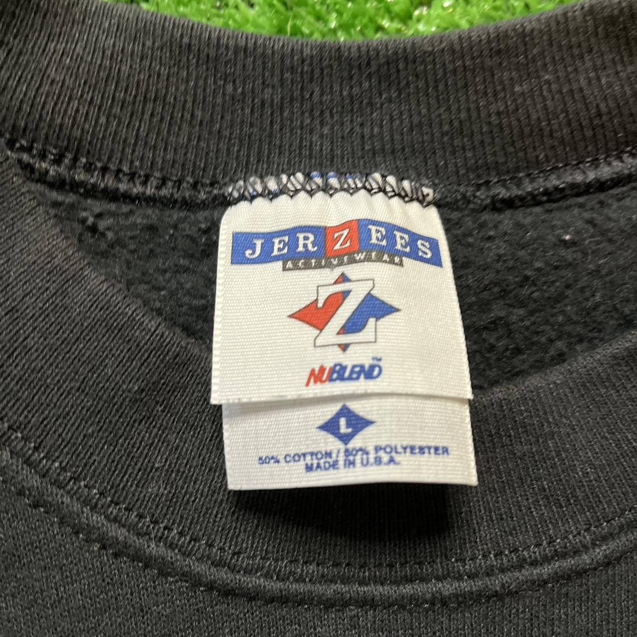 JERZEES Black Blank Crewneck -Size large... - Depop