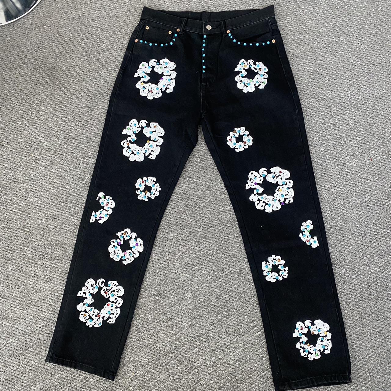 denim tears Levi Rhinestones cotton wreath Sold out... | Depop