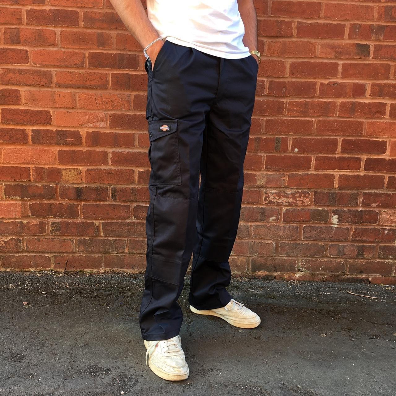 Navy Blue Dickies Cargo Pants Straight Leg Cargo Depop