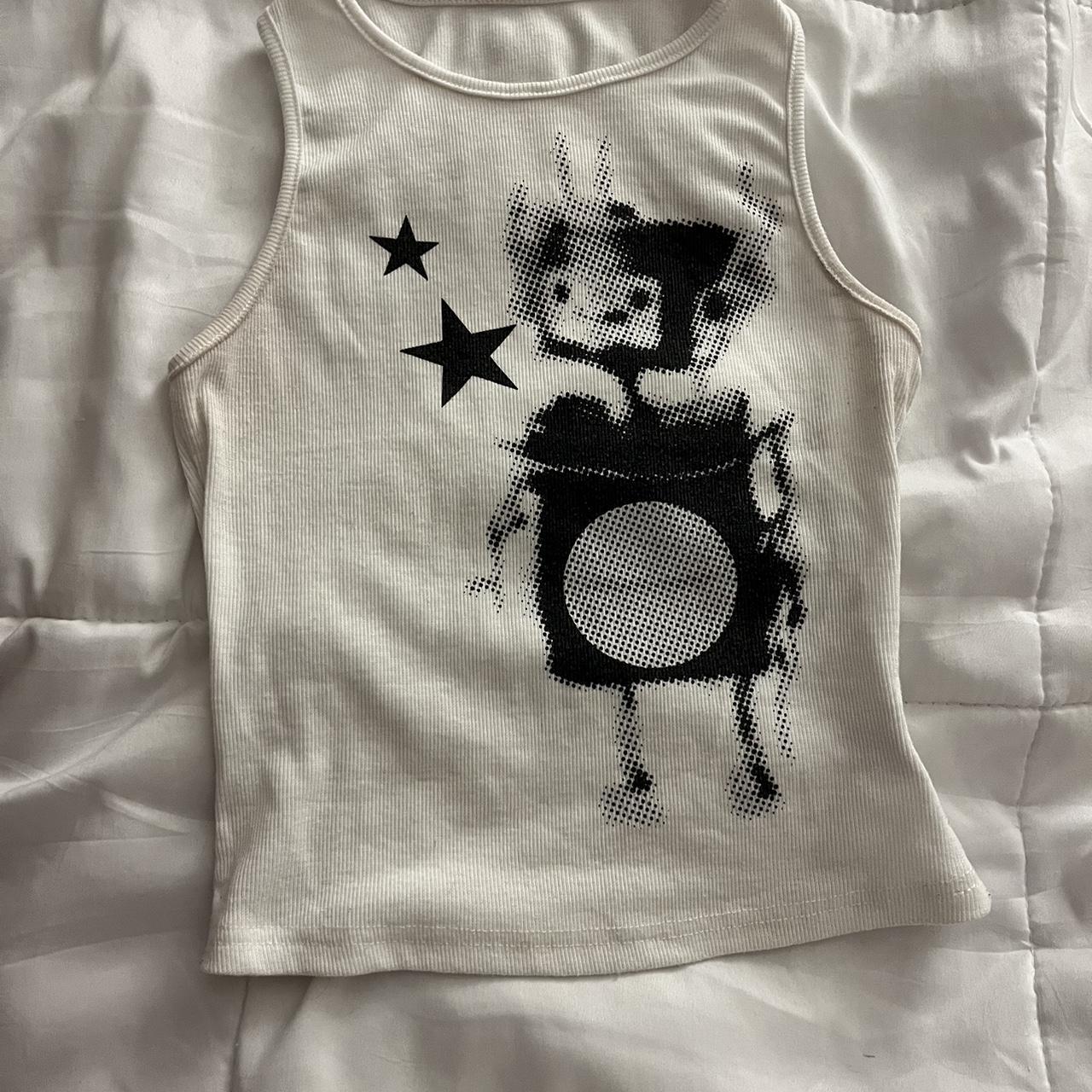 Acubi cropped tank top #acubi #acubitops #littletop - Depop