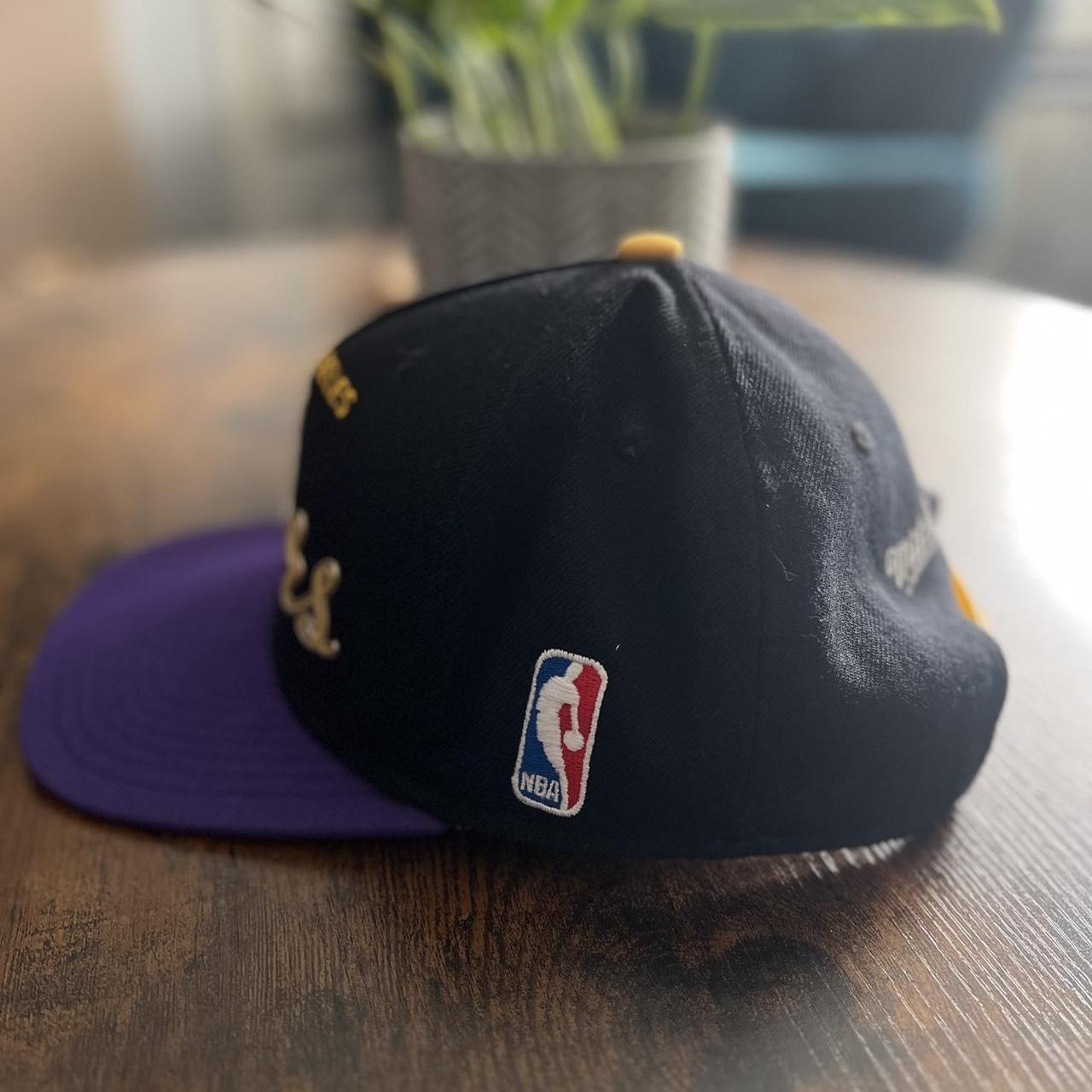 NBA Men's Black and Purple Hat | Depop