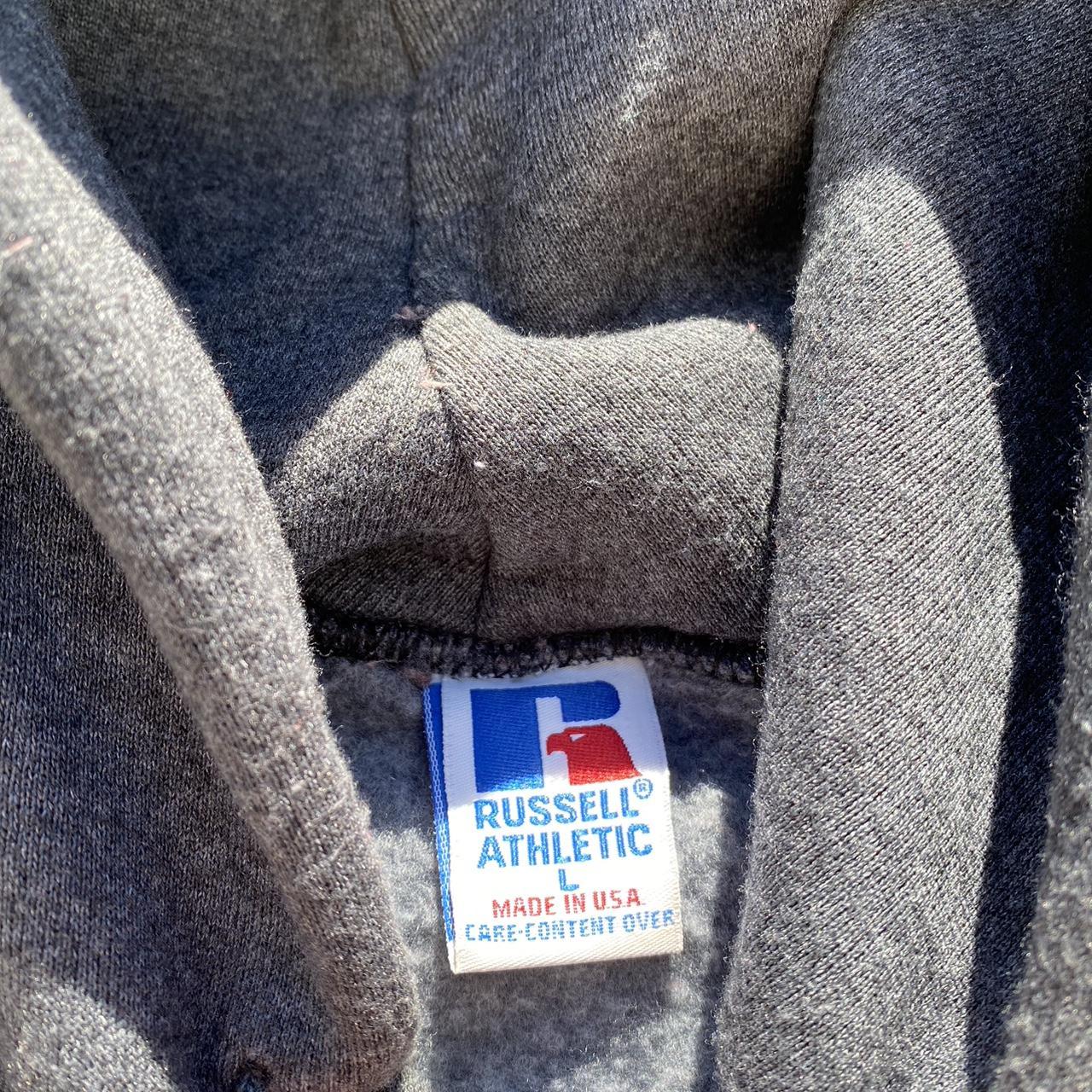 Gray Russell Blank Hoodie Size Large Made in USA 🇺🇸... - Depop