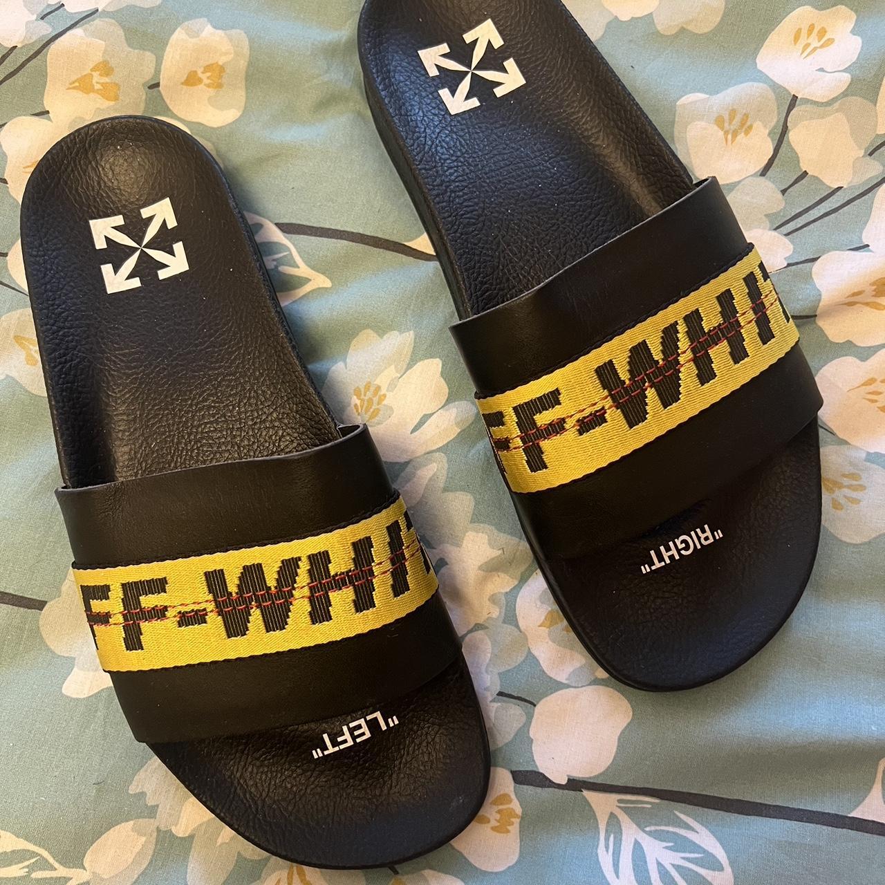 Off White Industrial Sliders - 9 UK Worn a few... - Depop