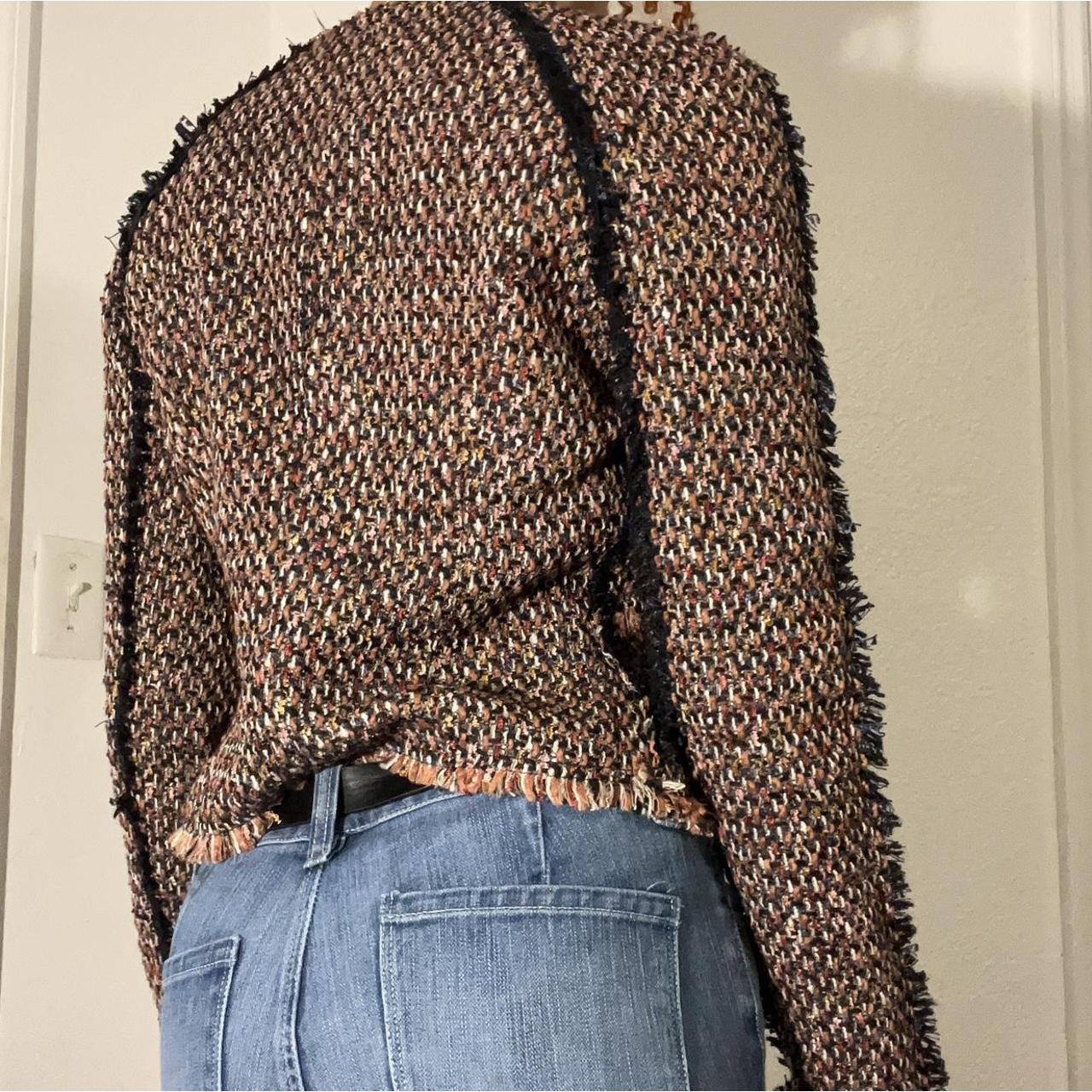 Multi colored Tweed Jacket 🖤 Fits size xs/s Appears... - Depop