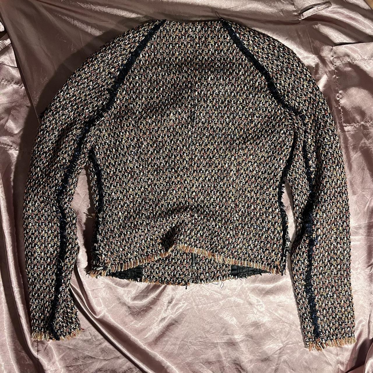 Multi colored Tweed Jacket 🖤 Fits size xs/s Appears... - Depop