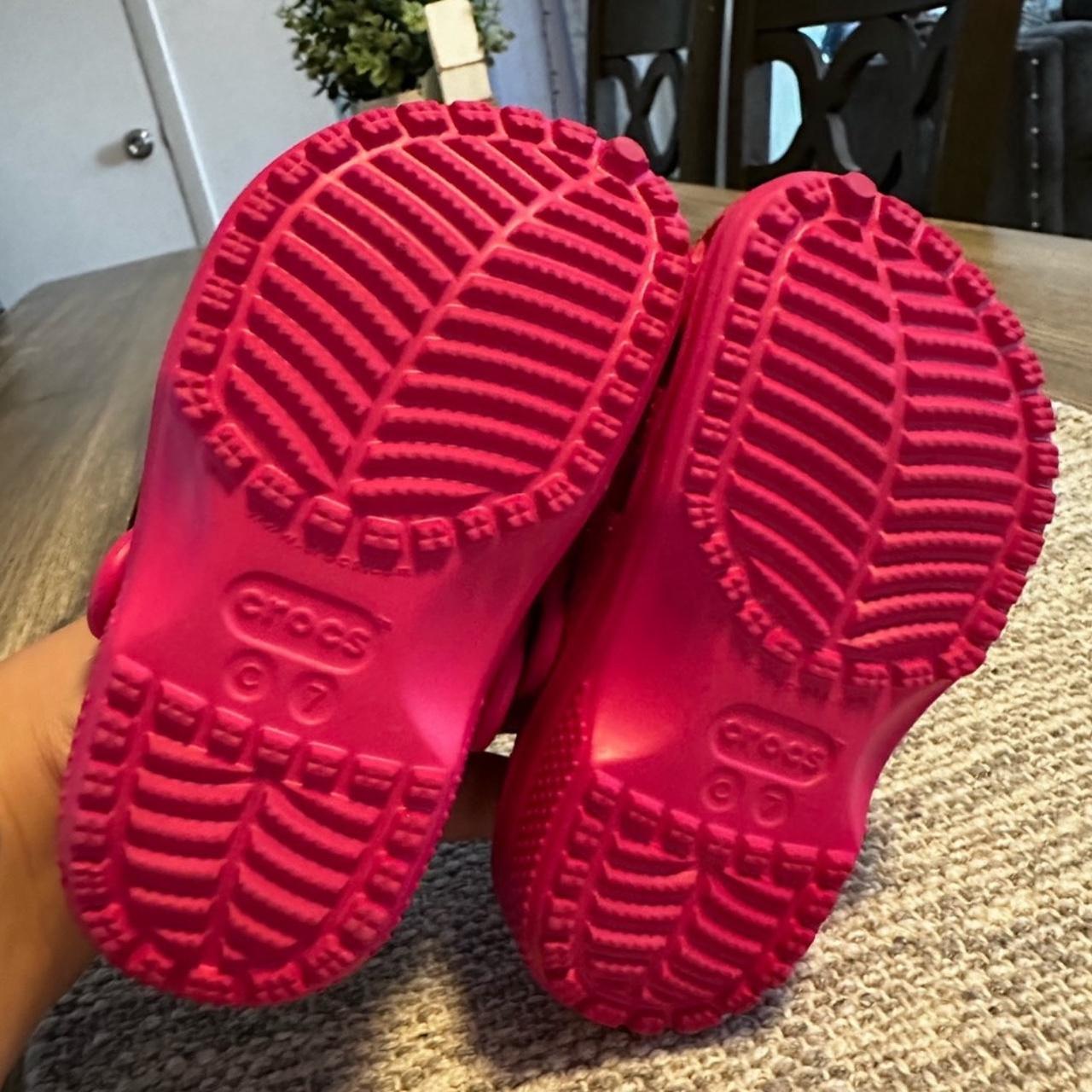 Toddler Crocs Size 7C Hot Pink Great condition - Depop