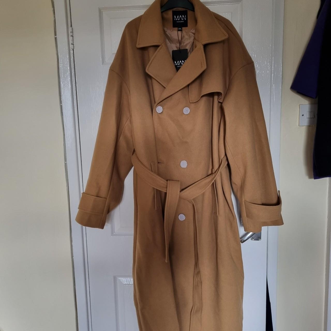 Boohoo Man Long BNWT Trench coat. Double... - Depop