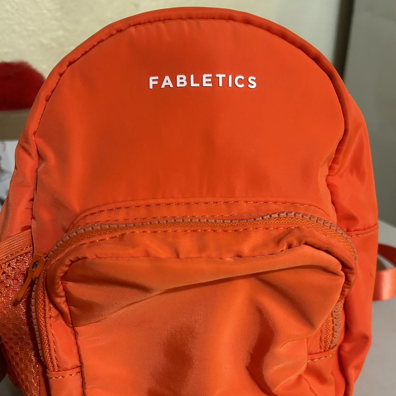 Fabletics mini orange backpack #workout #fabletics #gym | Depop