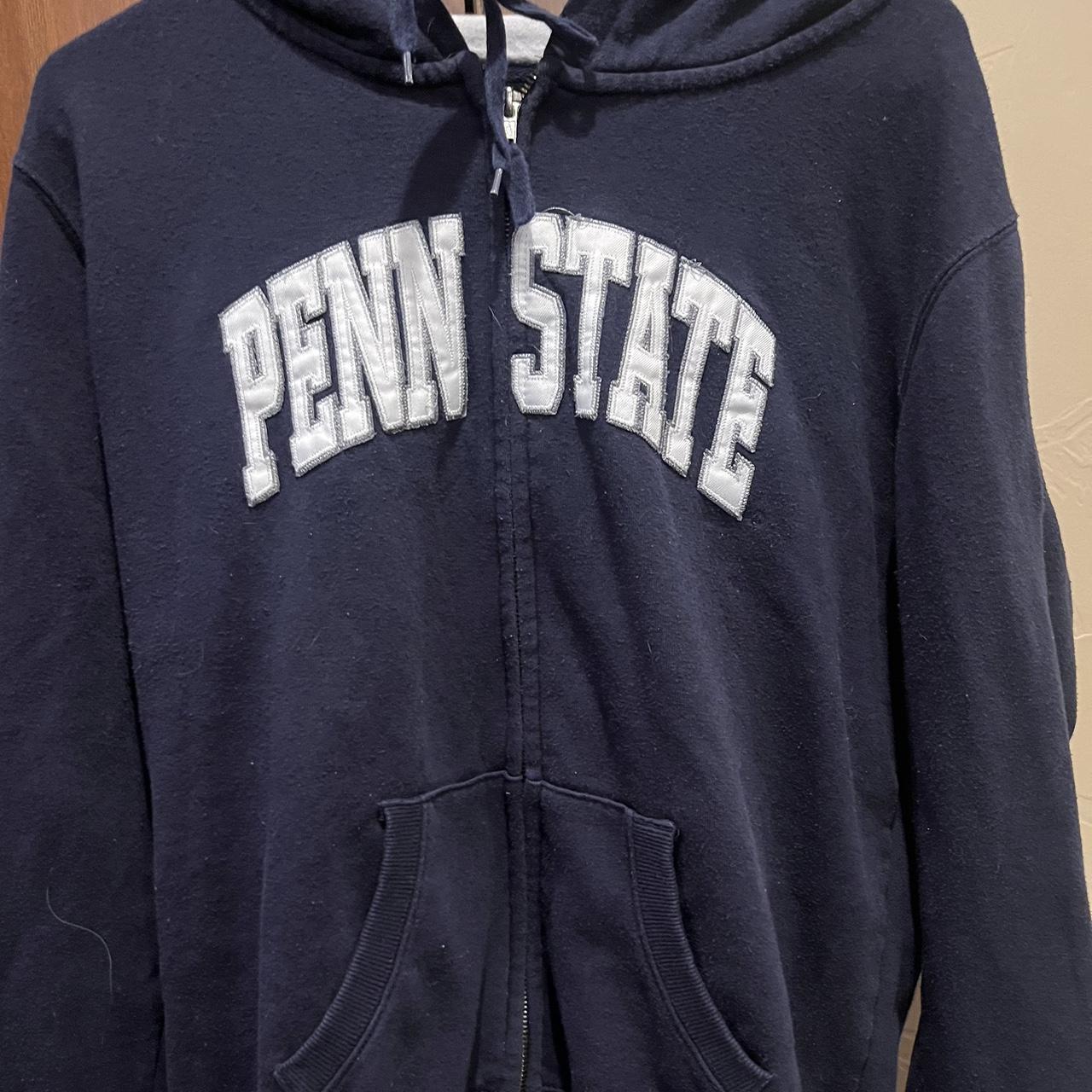 Penn state hoodie with really cool silver and white... - Depop