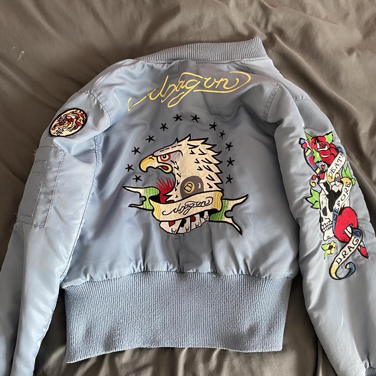 Vintage Ed Hardy puffer jacket Immaculate... - Depop