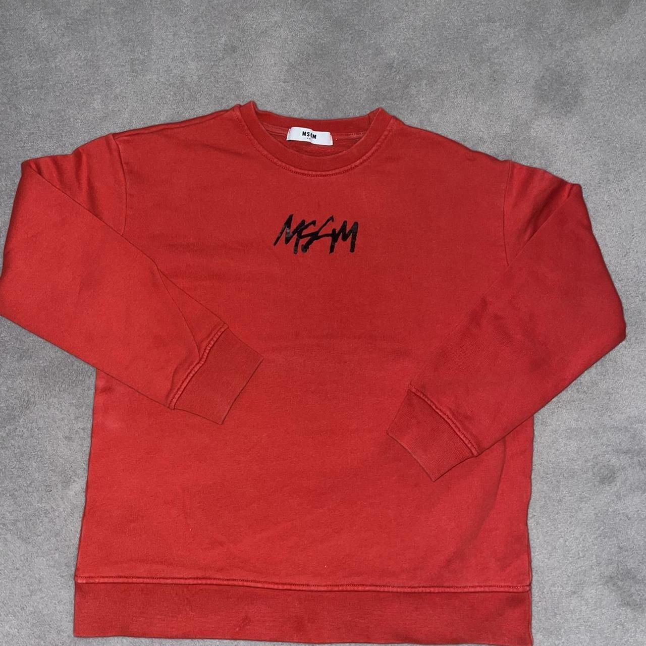 Msgm jumper with writing in the back age 10 - Depop