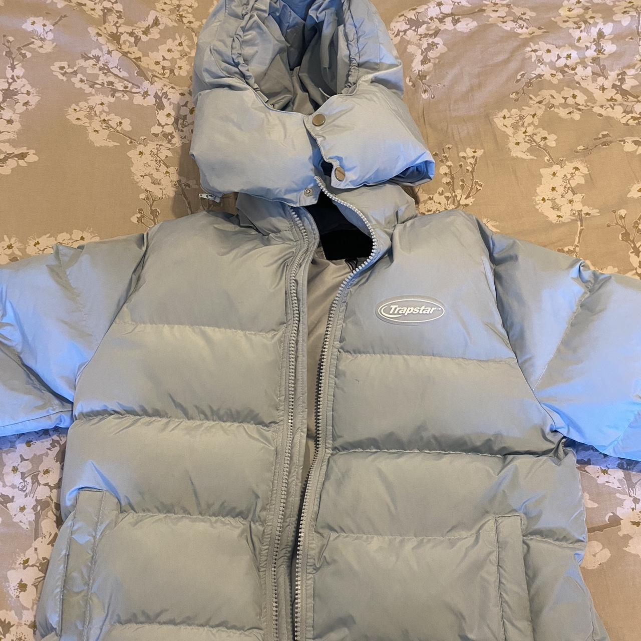 Trapstar ICE blue coat with detachable hood. Bought... - Depop
