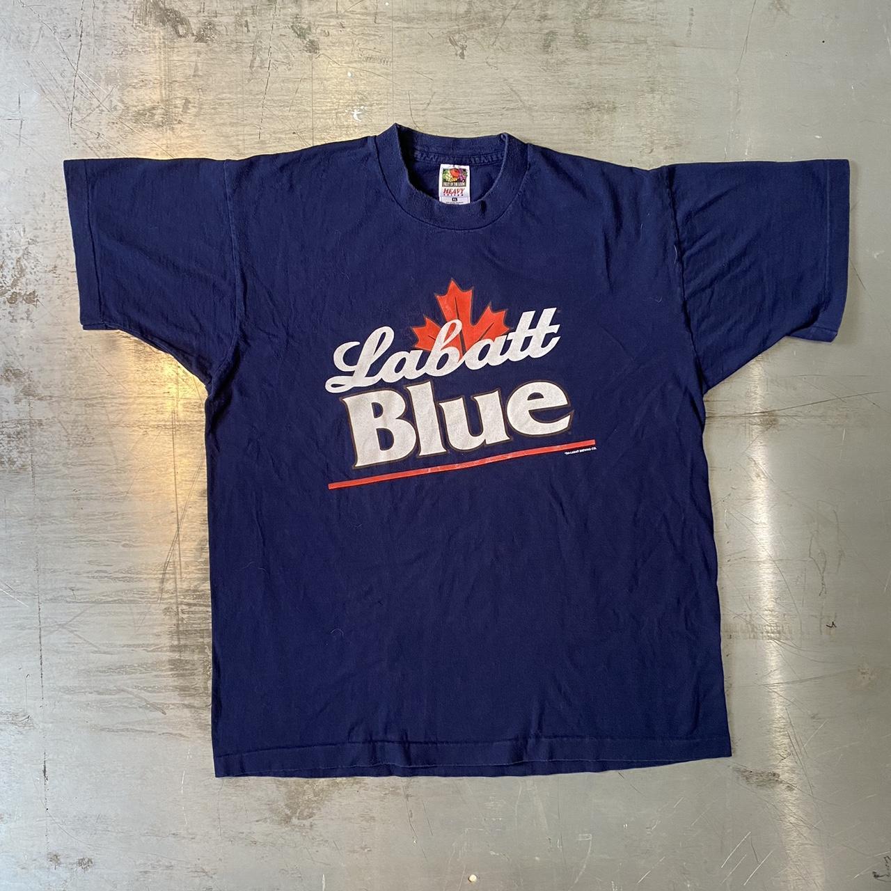 🔸 Vintage Labatt Blue Canadian beer shirt 🔸 Front... - Depop