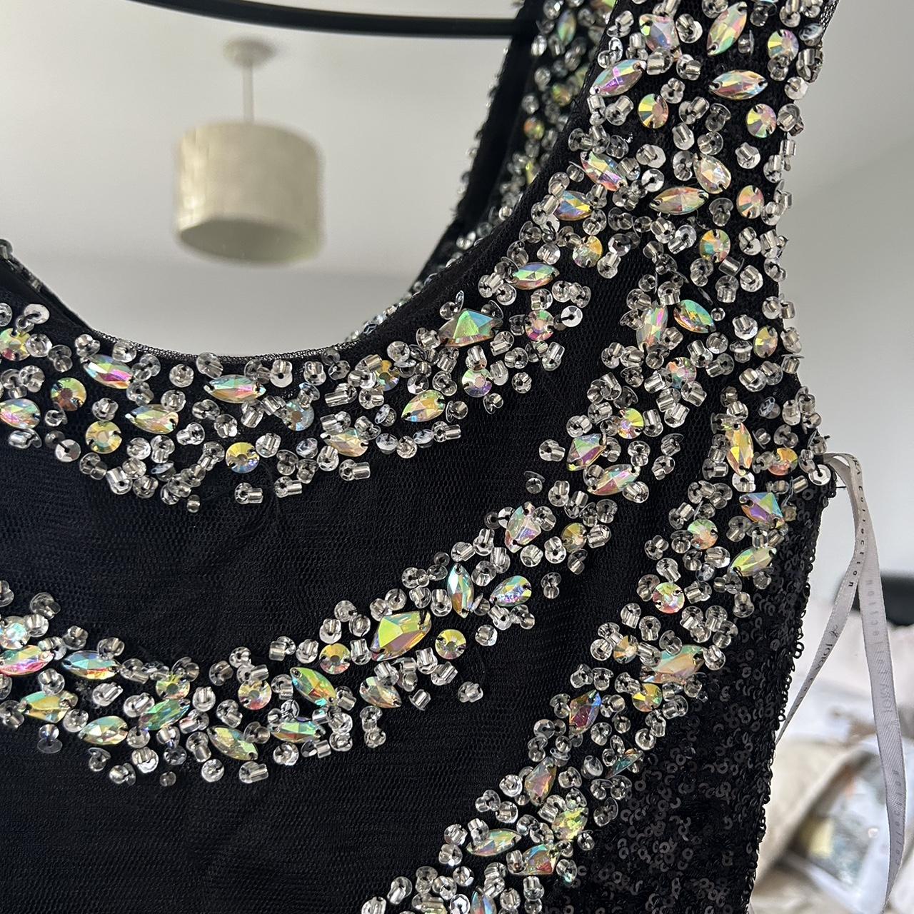 Stunning black sequin ball gown/prom dress - Depop