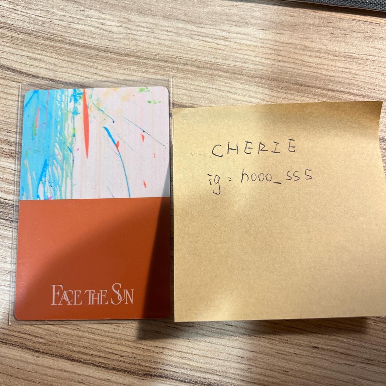 Seventeen Hoshi Face the sun carat version photo card - Depop