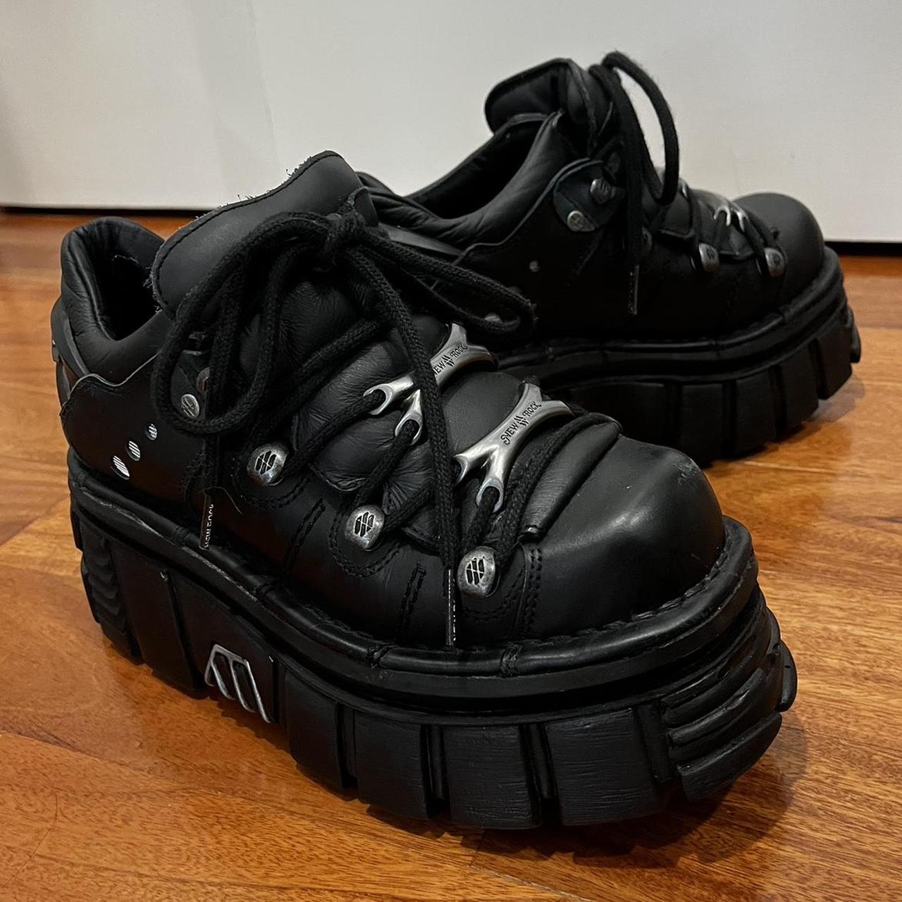 New Rock chunky platform sneakers- only WORN ONCE,... - Depop