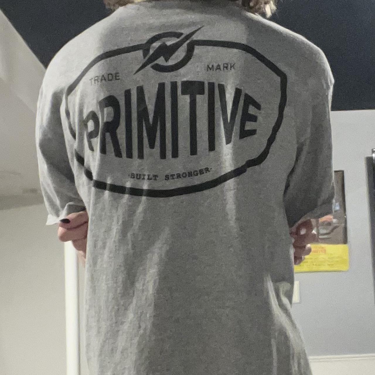 Primitive skateboarding tee Clean gray tee... - Depop