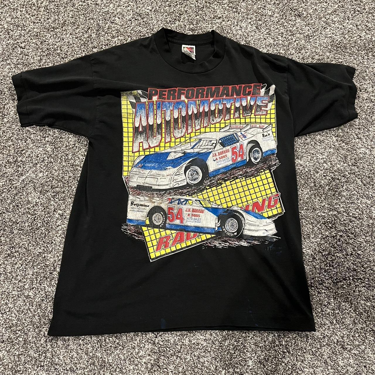 Vintage car racing t-shirt from the 90’s Old... - Depop