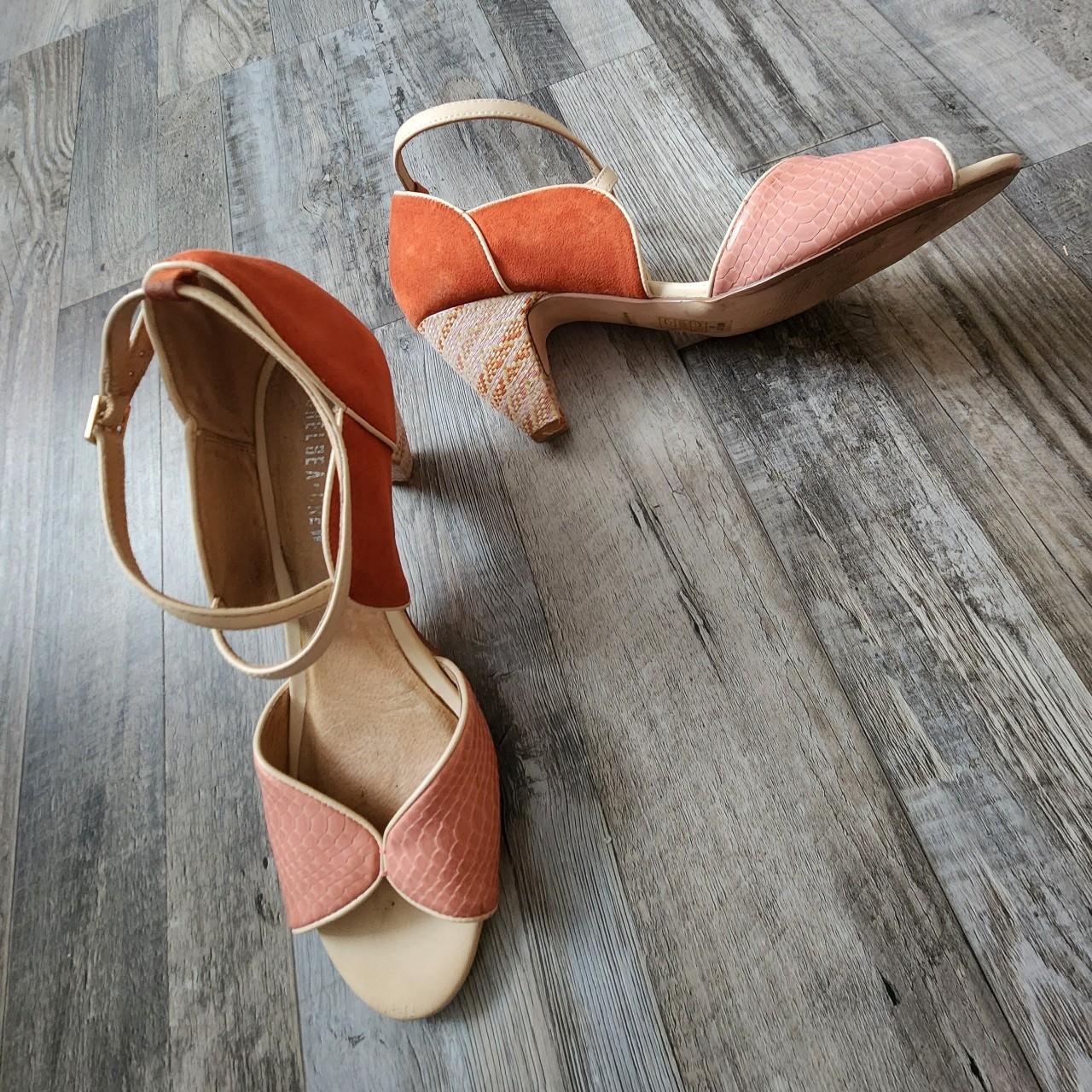 Modcloth x Chelsea Crew Eclectic Company Peep Toe... - Depop